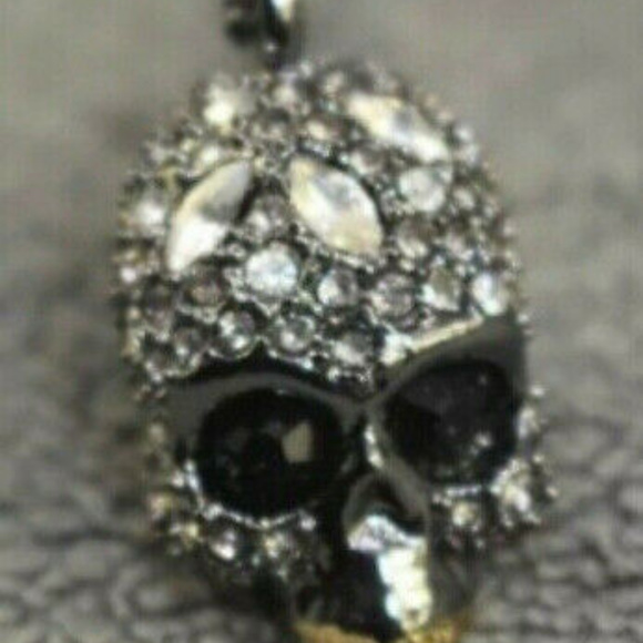 Alexis Bittar | Jewelry | Alexis Bittar Crystalencrusted Skull Necklace ...